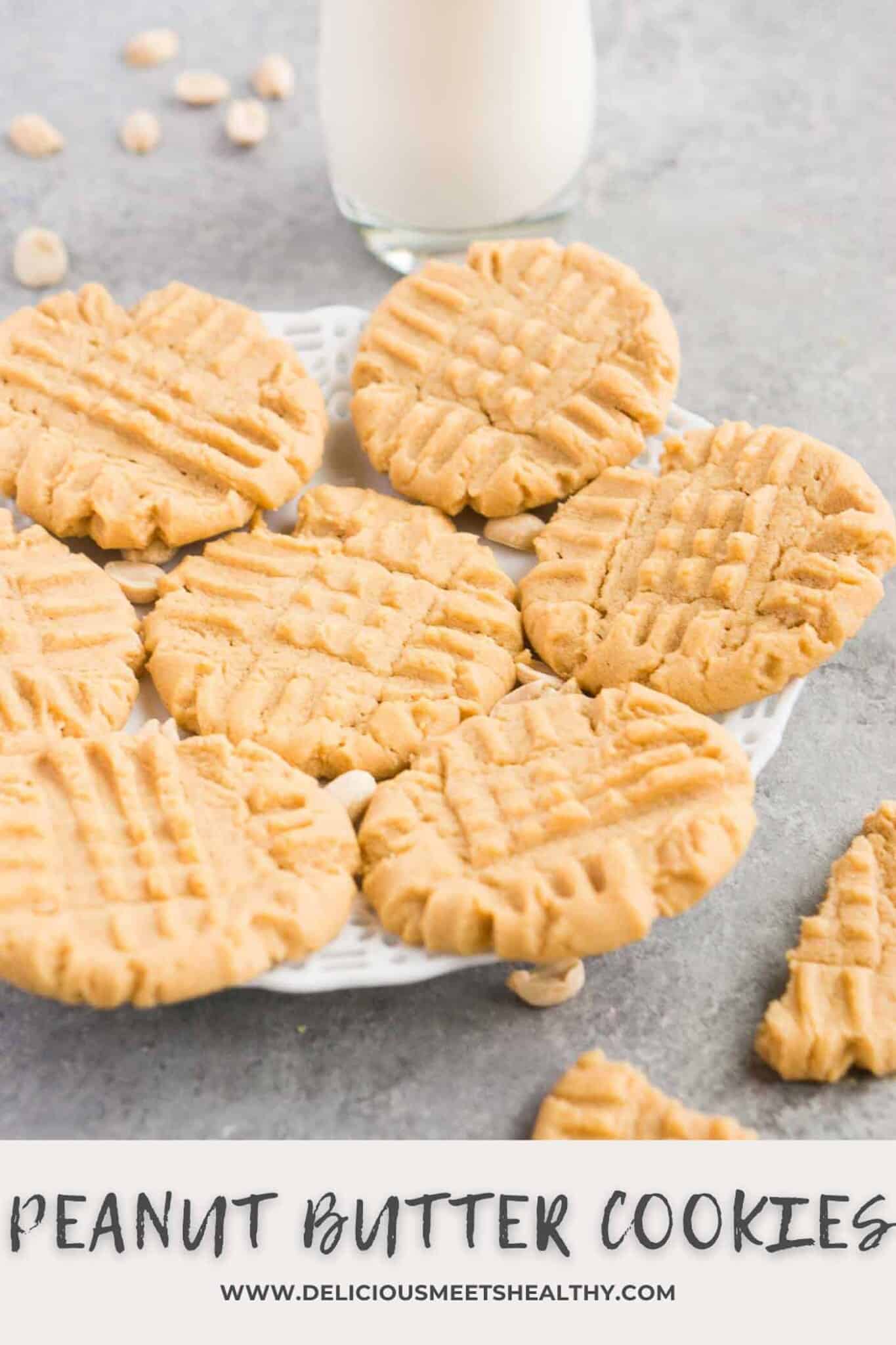 Peanut Butter Cookies - Delicious Meets Healthy