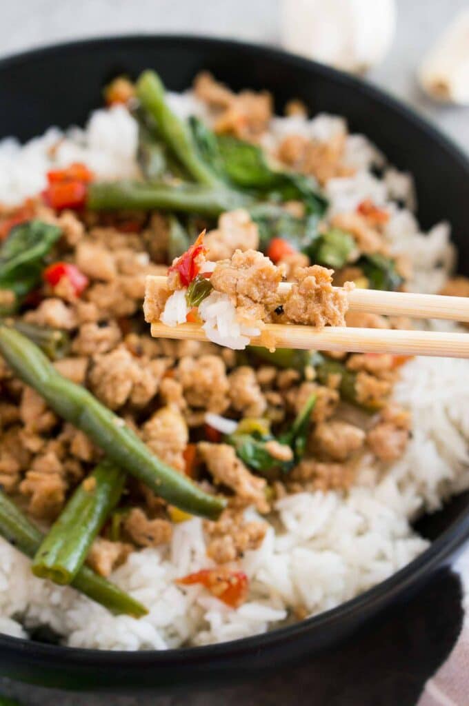 Thai Basil Chicken - Delicious Meets Healthy