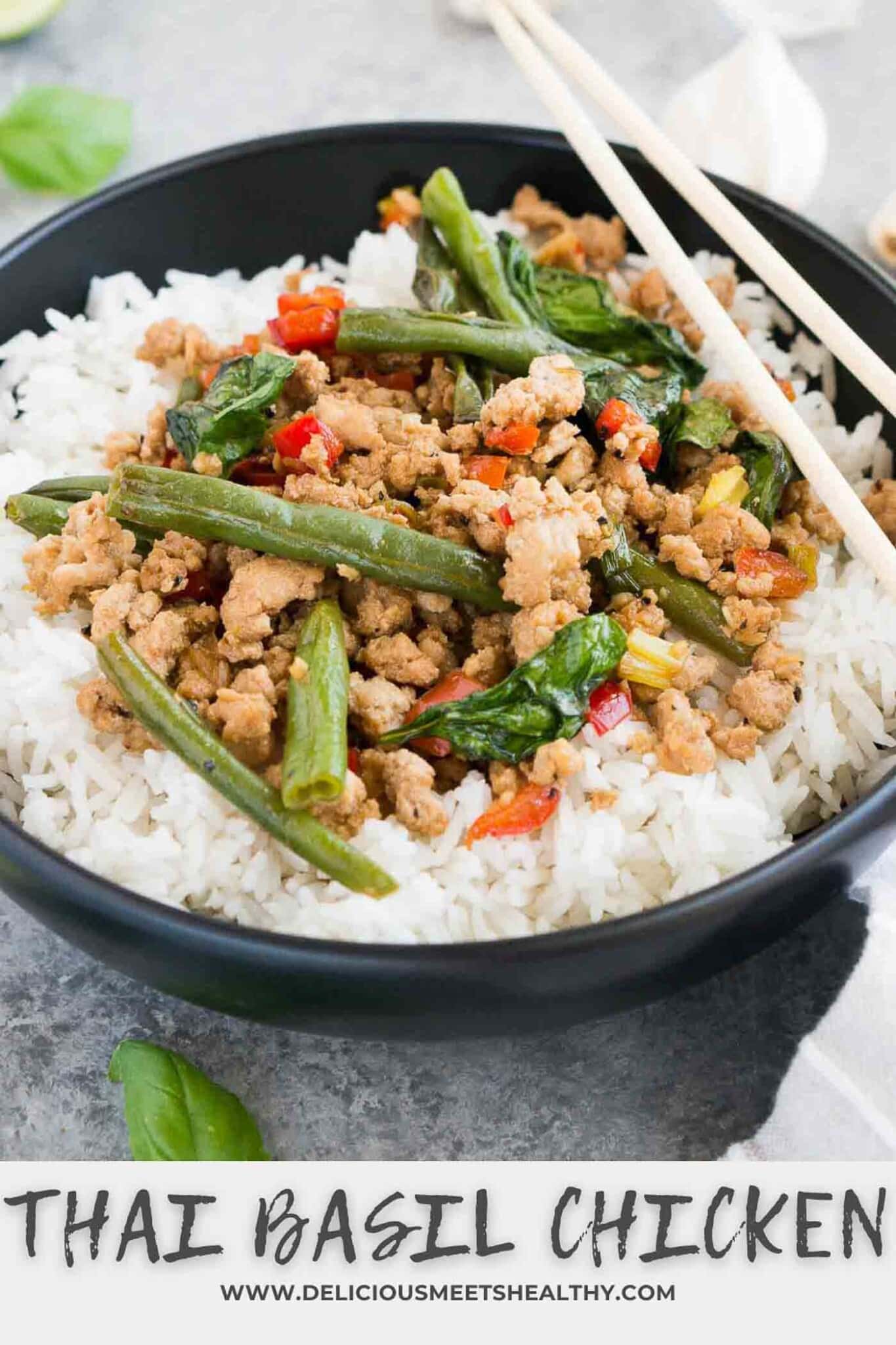 Thai Basil Chicken - Delicious Meets Healthy