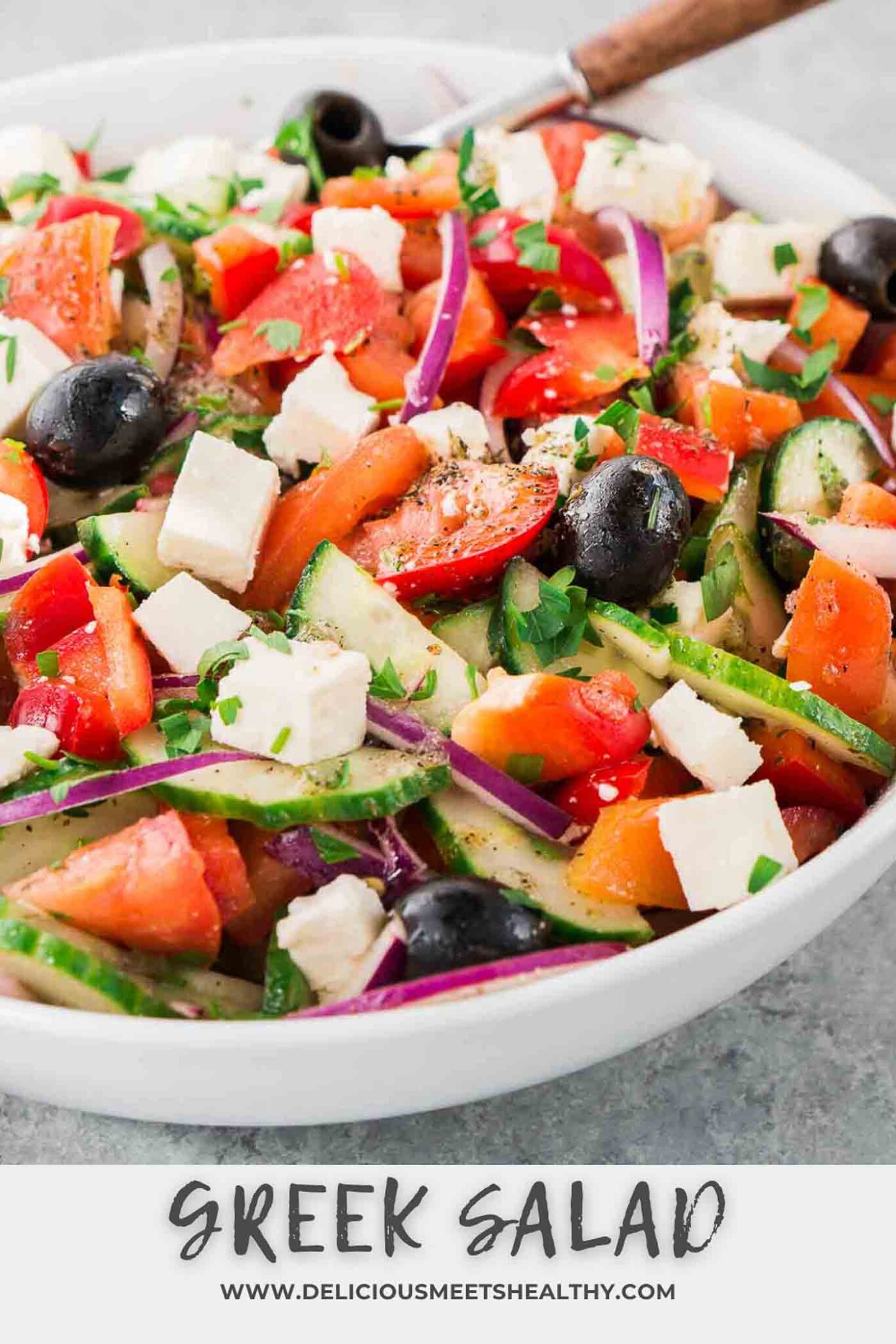 BEST Greek Salad - Delicious Meets Healthy