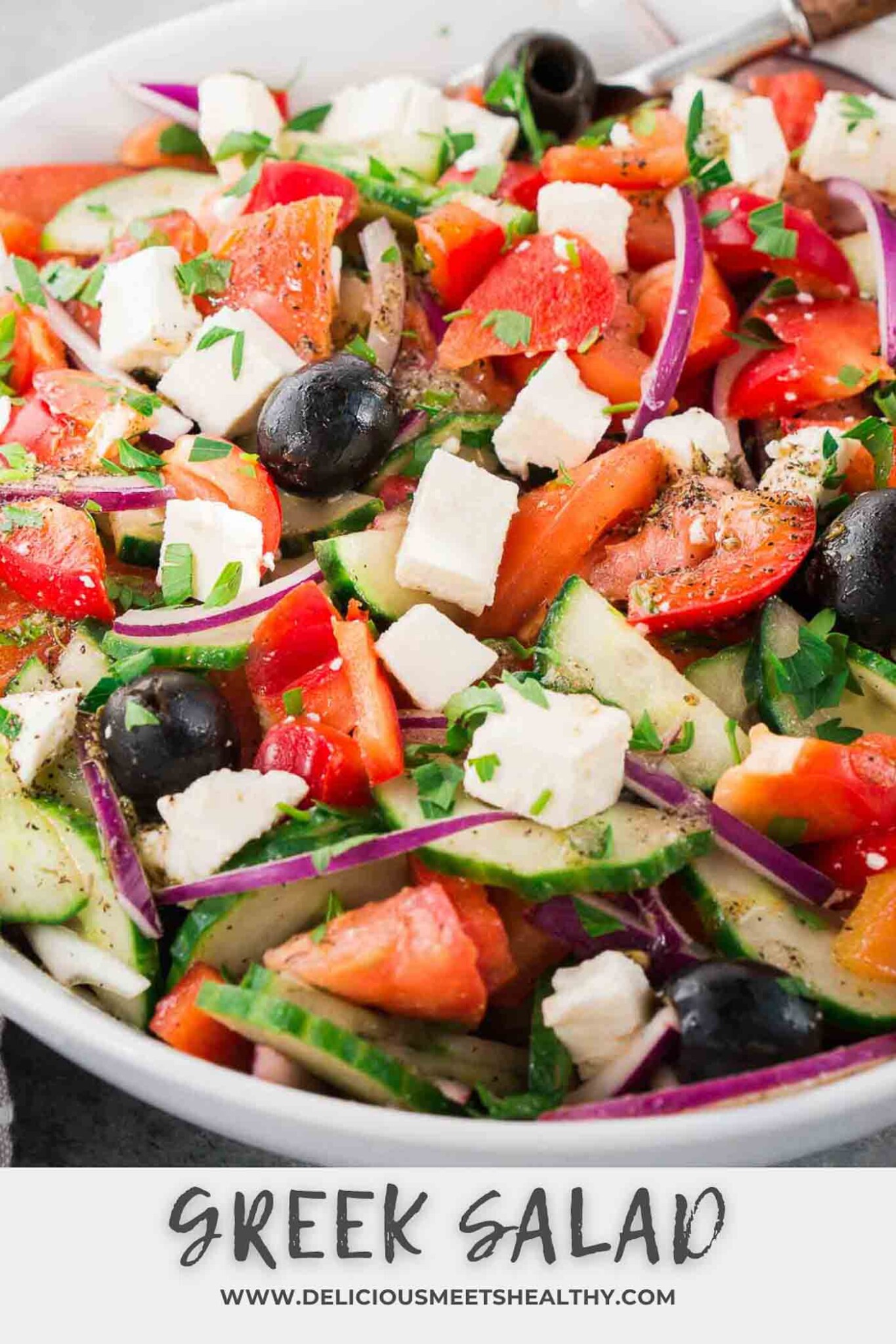 BEST Greek Salad - Delicious Meets Healthy