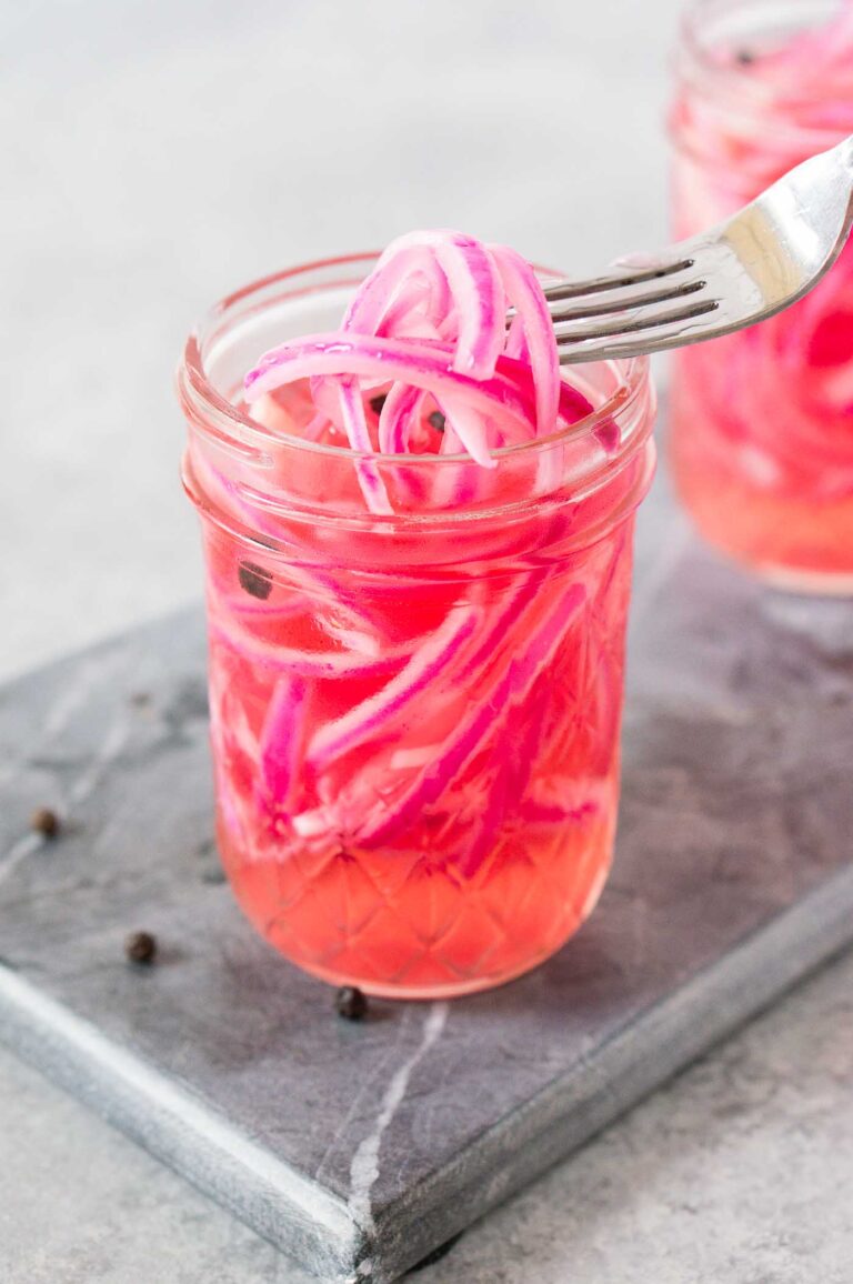 Pickled Red Onions - Delicious Meets Healthy