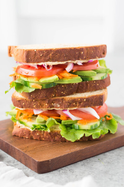 Healthy Veggie Sandwich - Delicious Meets Healthy