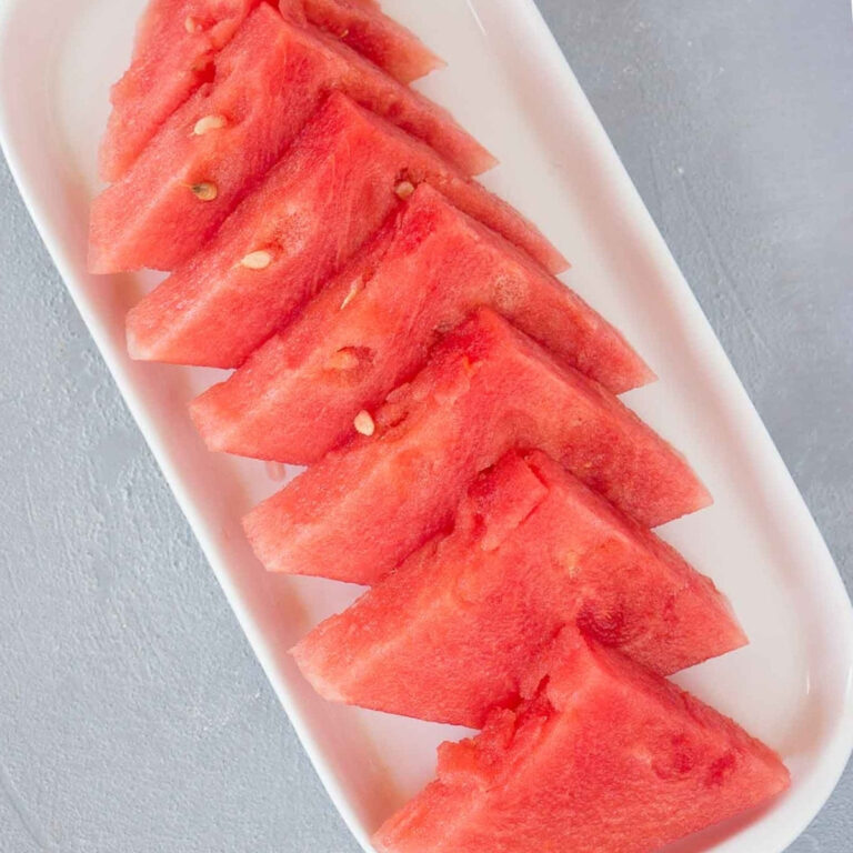 How To Cut a Watermelon (4 ways) - Delicious Meets Healthy