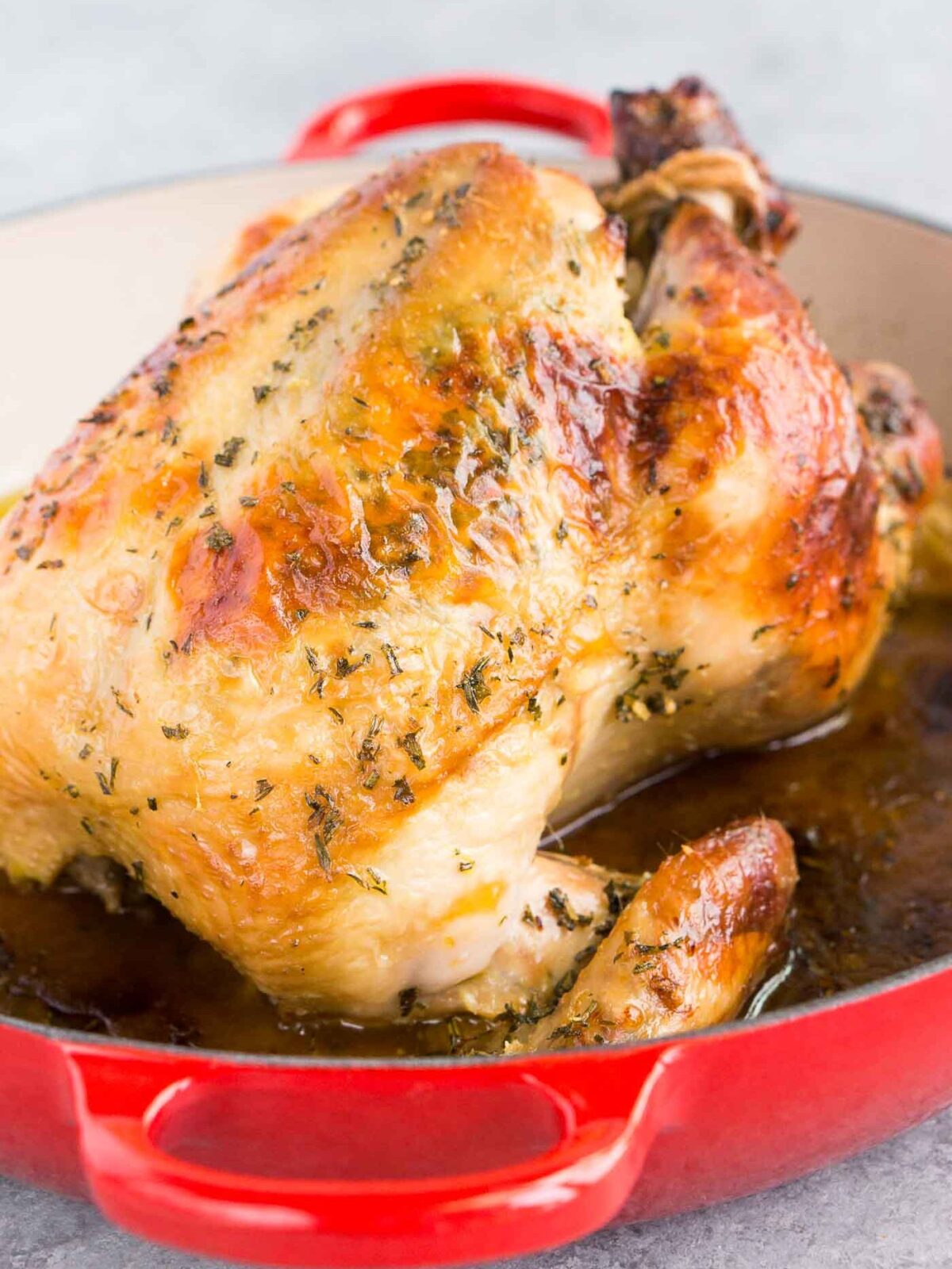 Whole Roasted Chicken (Juicy and Flavorful) - Delicious Meets Healthy