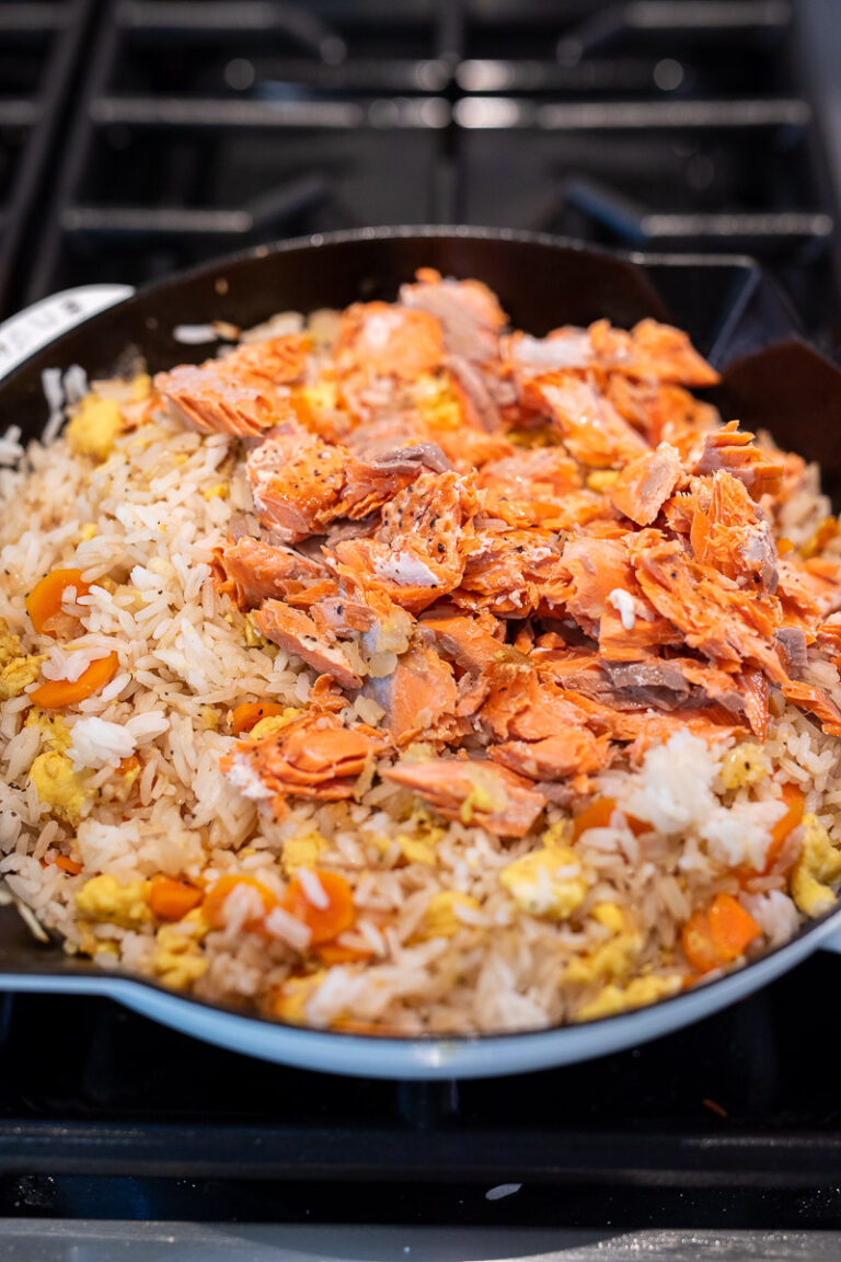 Salmon Fried Rice - Delicious Meets Healthy