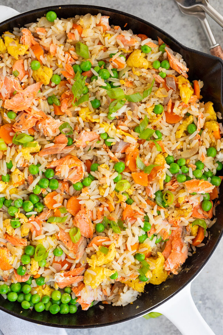 Salmon Fried Rice - Delicious Meets Healthy