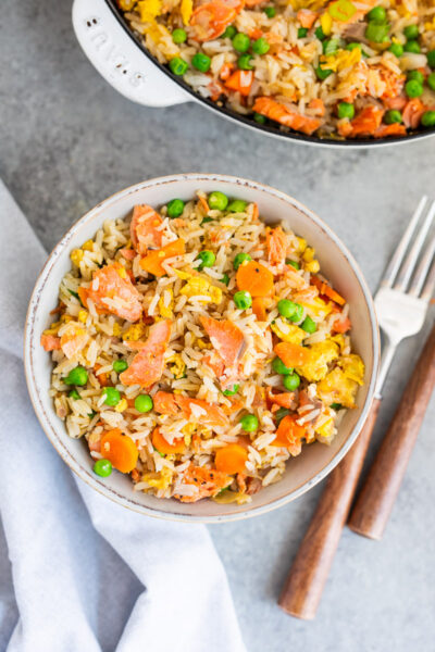 Salmon Fried Rice - Delicious Meets Healthy