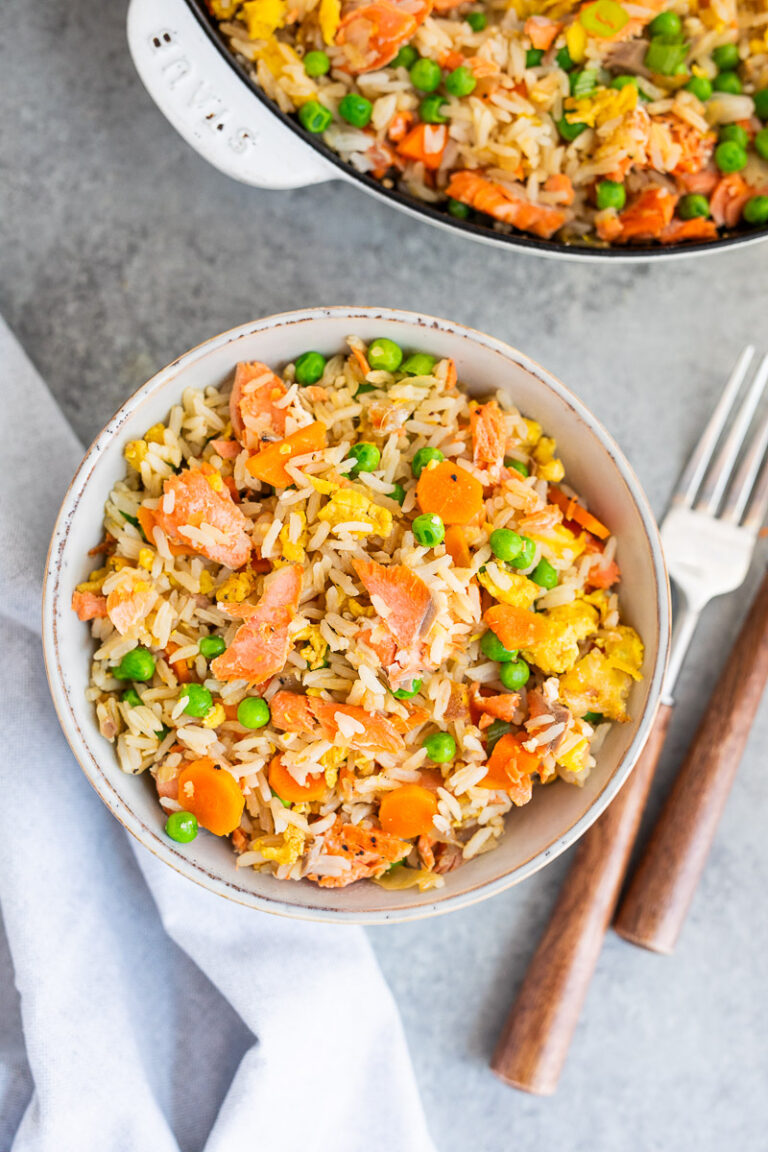 Salmon Fried Rice - Delicious Meets Healthy