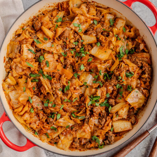 Ground Beef and Cabbage - Delicious Meets Healthy