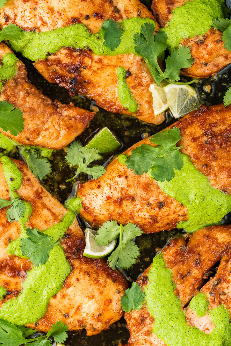 Peruvian Chicken with Green Sauce - Delicious Meets Healthy