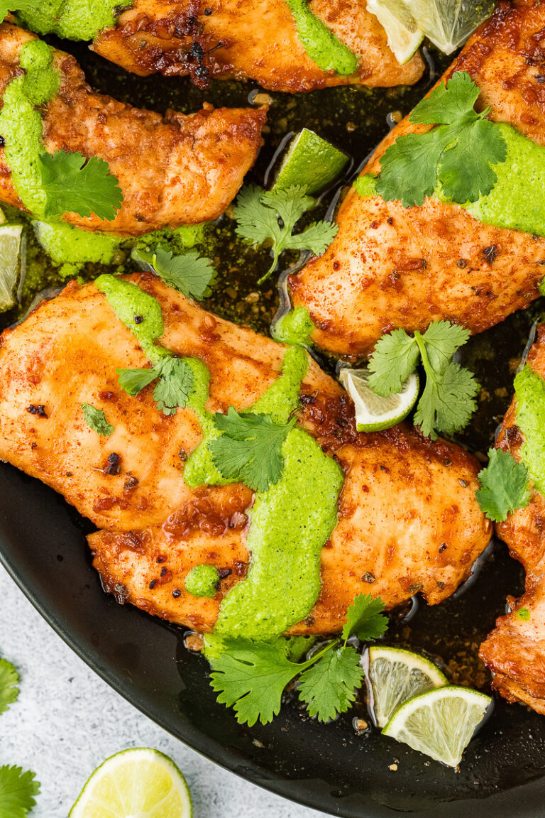 Peruvian Chicken with Green Sauce - Delicious Meets Healthy